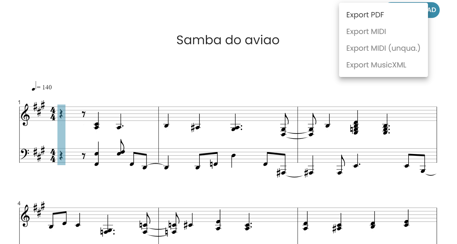 Import MP3 in MuseScore with MusicXML Transcription | Klangio