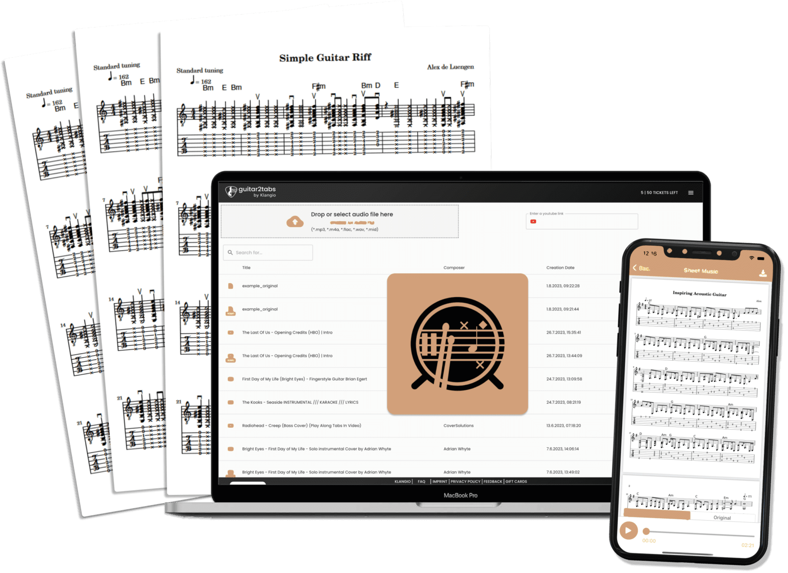 Klangio - 음악을 노트로 전사하는 AI 소프트웨어 도구