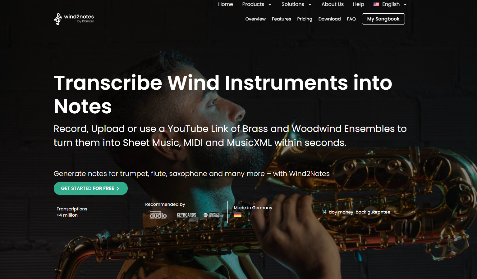 Wind2Notes - Turn Wind Instruments into Notes | klang.io